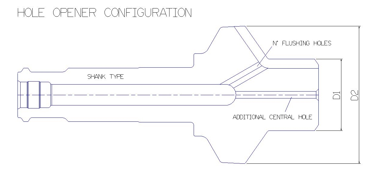 DTH HOLE OPENERS - DTH REAMING BITS - HOLE OPENER DRILL BITS | Ocma